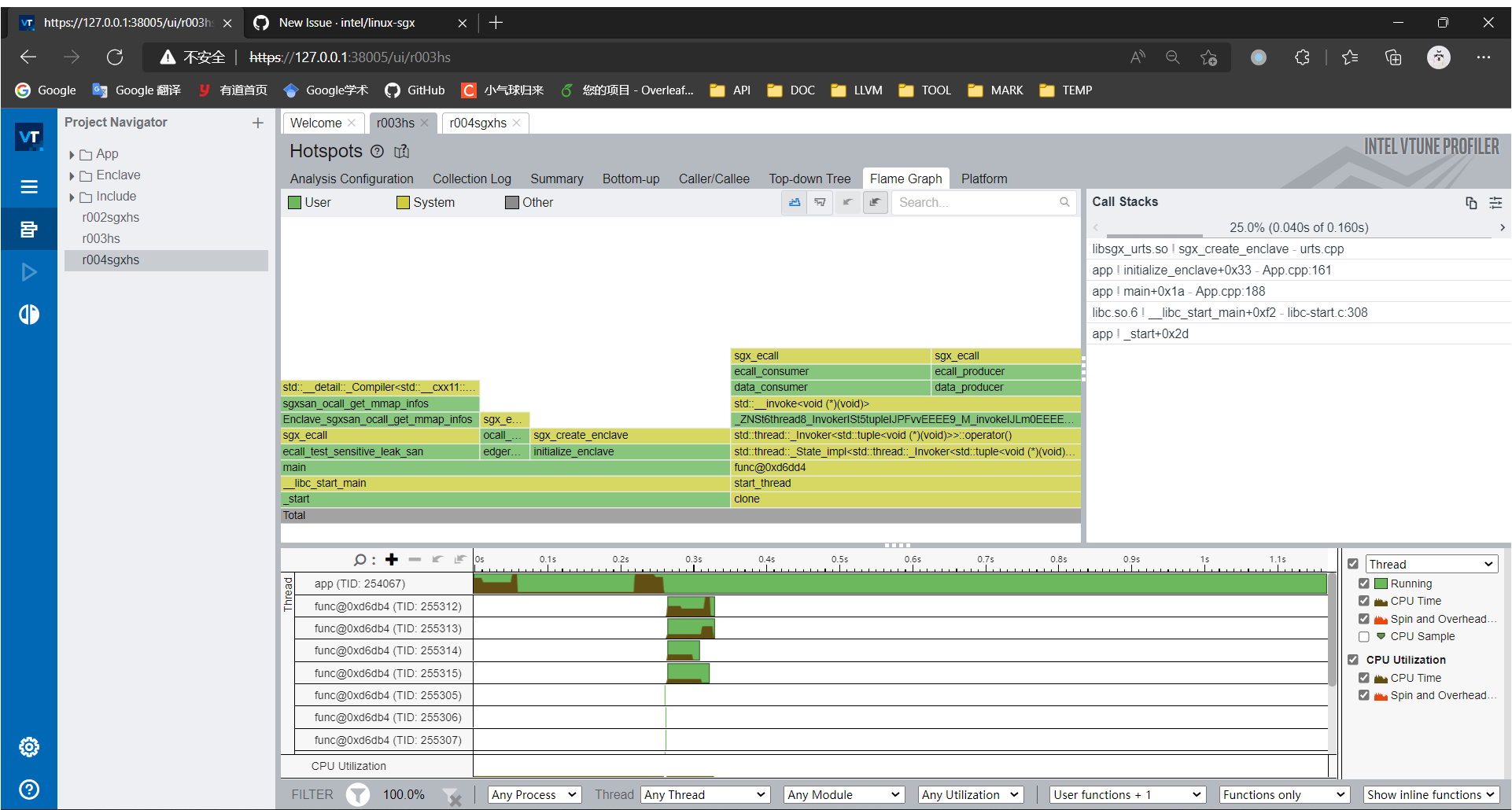 Vtune SGX HotSpots don't have Flame Graph? · Issue #851 · intel/linux-sgx · GitHub