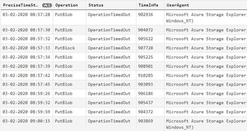 Does Storage Explorer have fixed timeout (901 seconds) to upload a blob? · Issue #2705 ...