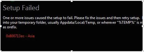 Detailed error message when prerequisite installation fails in Failure ...