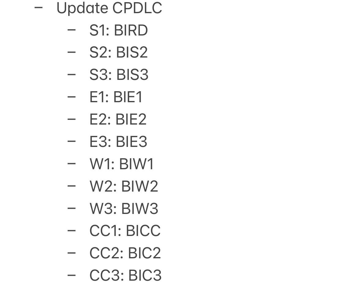 BIRD CPDLC logons · Issue #203 · Vatsim-Scandinavia/ENOR-Sectorfile ...