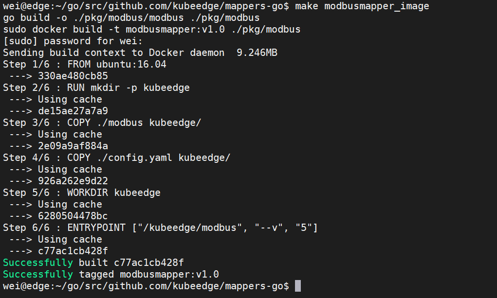 failed to build modbus image · Issue #6 · kubeedge/mappers-go · GitHub