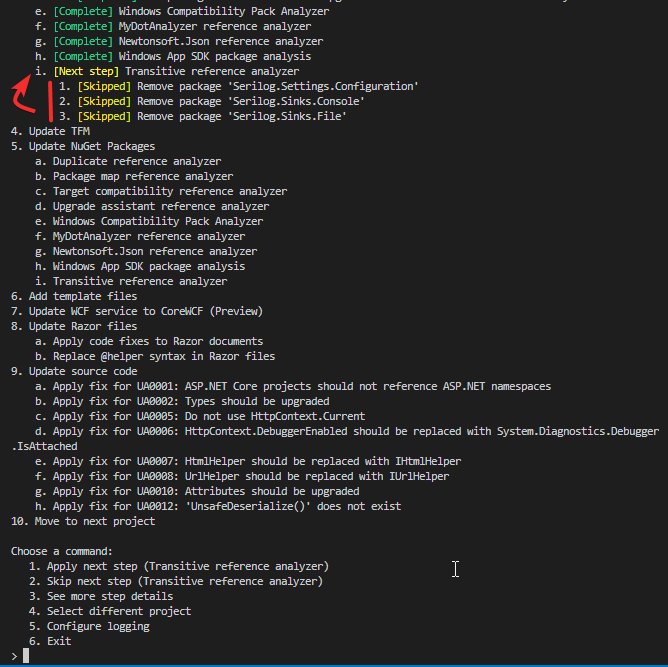 upgrading a project from .NET 5 to .NET 7, source warning and strange step order · Issue #1362 ...