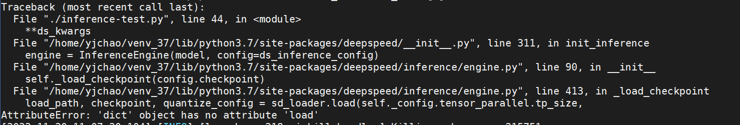 [BUG] inference BLOOM model with checkpoint.json · Issue #2557 · deepspeedai/DeepSpeed · GitHub