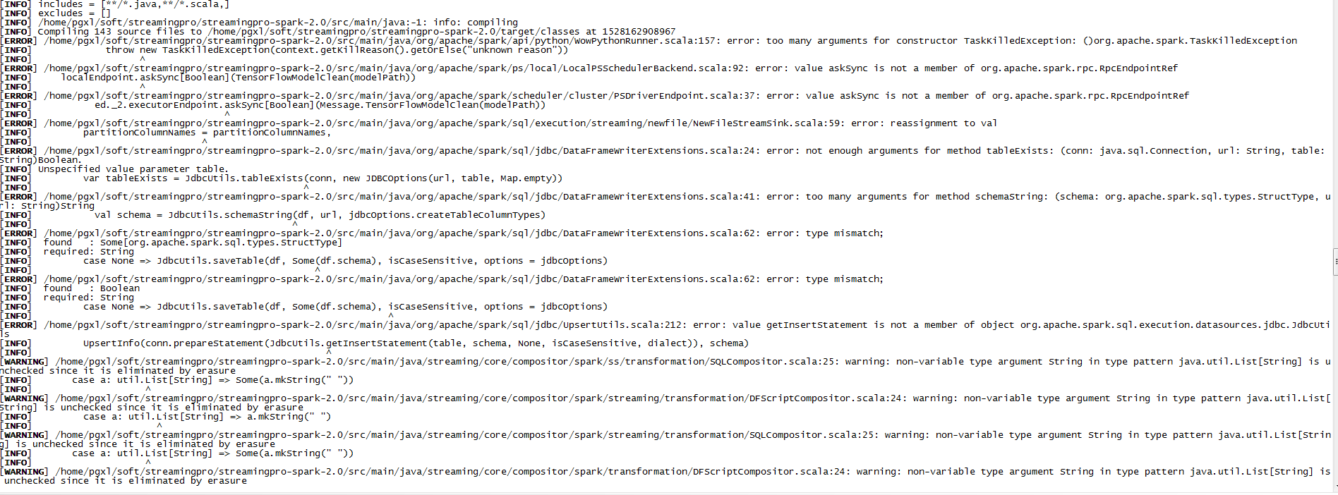 Compiling Errors · Issue #260 · byzer-org/byzer-lang · GitHub
