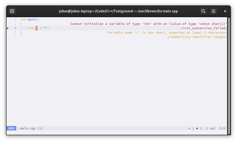 Diagnostic picker doesn't show diagnostics if the filepath for the current file contains a ...
