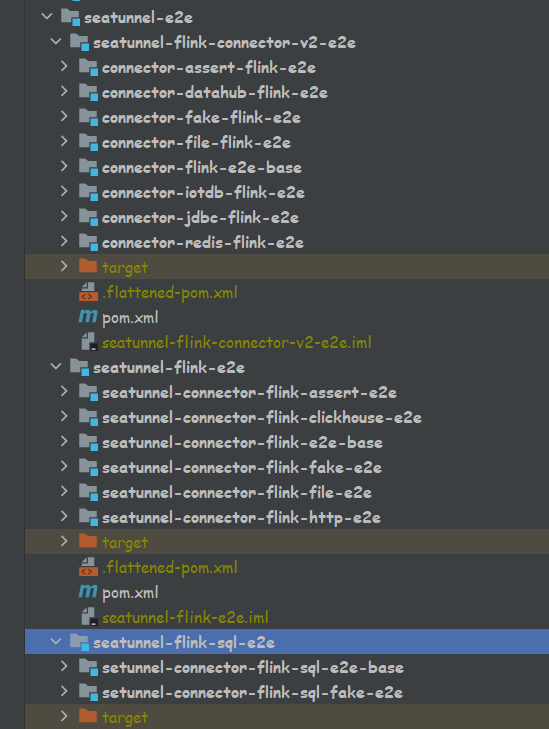 [Improve] the name of sub-module of e2e · Issue #2661 · apache/seatunnel · GitHub