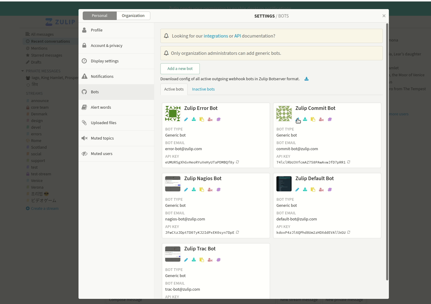 Fix behavior when editing bot avatar. · Issue #24427 · zulip/zulip · GitHub