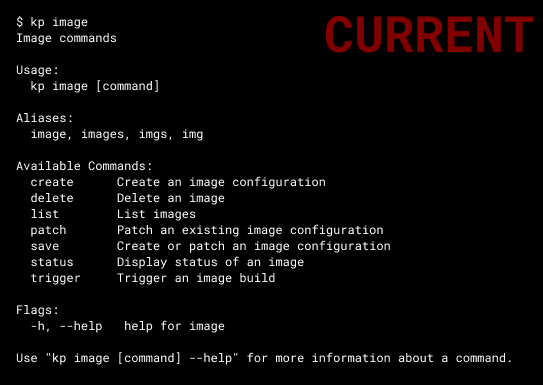 Clarify CLI output and help text to refer to the image resource · Issue ...