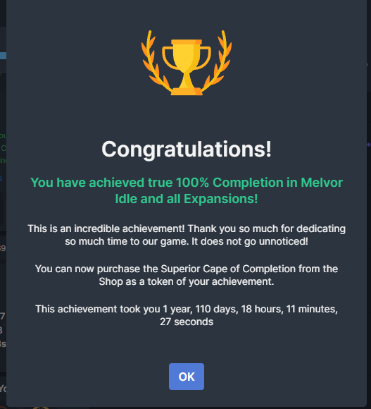 [Bug]: True game completion banner before actual completion · Issue #3240 · MelvorIdle ...