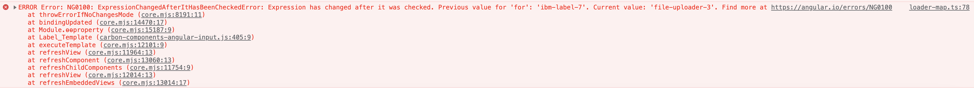 Error NG0100 is triggered by Label component if id already exists on the child element · Issue ...