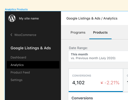 Add Reports Page Sub Navigation · Issue #98 · woocommerce/google-listings-and-ads · GitHub