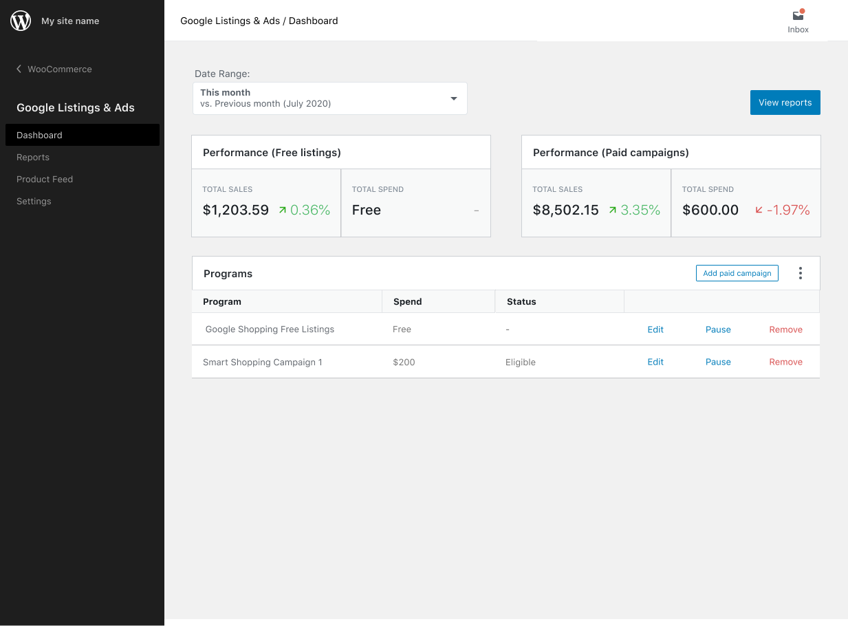 Reporting Data: Performance (Paid Listings) · Issue #237 · woocommerce/google-listings-and-ads ...
