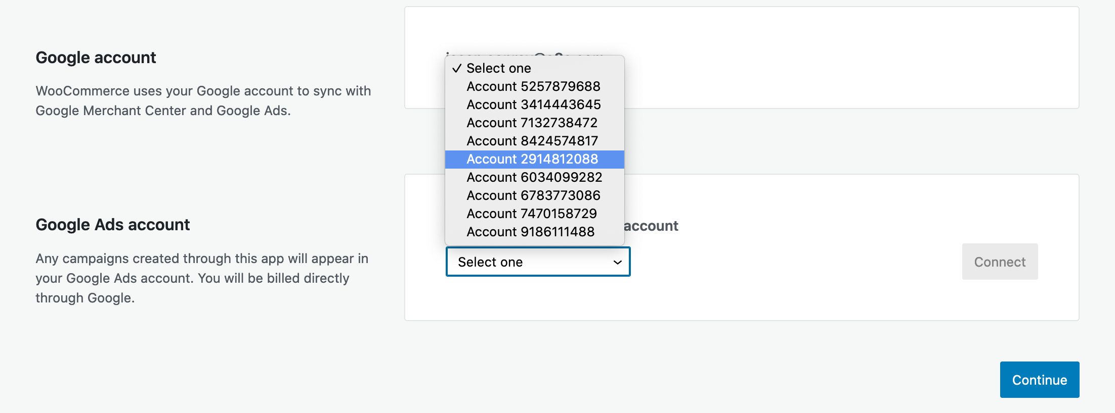 Filter ads accounts · Issue #317 · woocommerce/google-listings-and-ads · GitHub