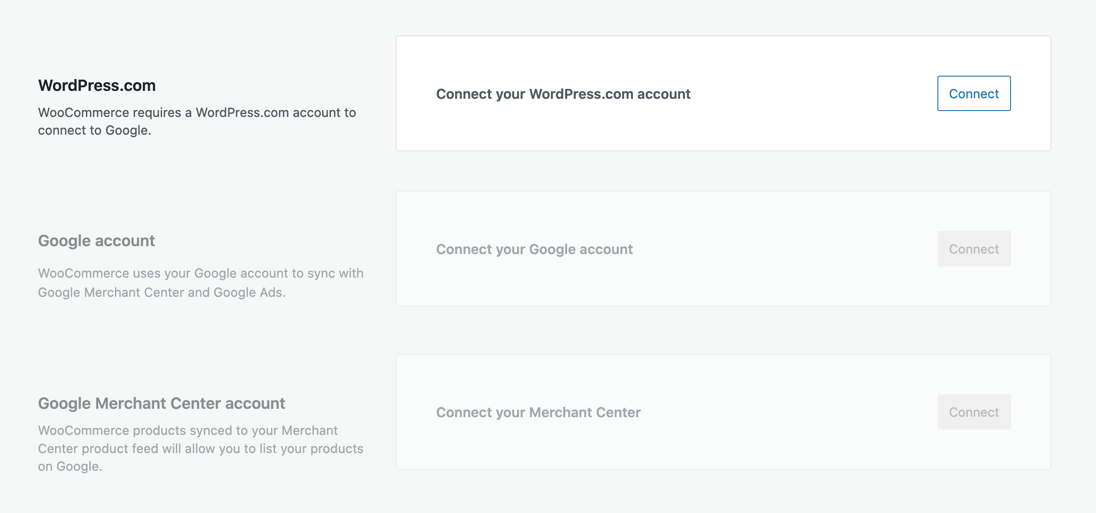 Account Connection Tracks Events · Issue #685 · woocommerce/google-listings-and-ads · GitHub