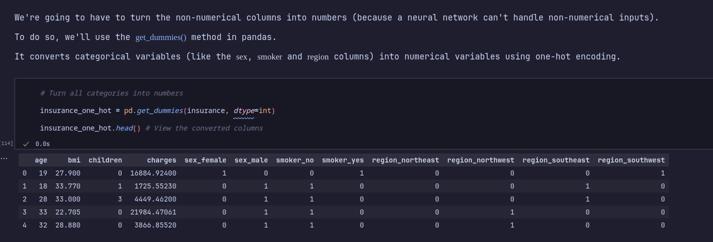 Notebook 01: pd.get_dummies() resulting in True/False values instead of 1/0 - Causing issues ...
