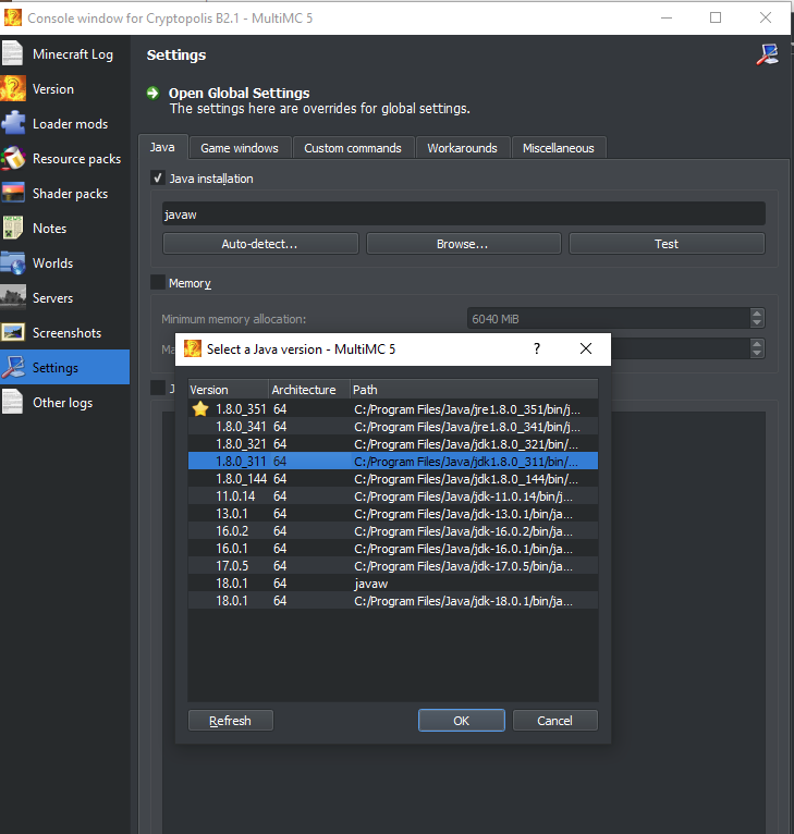 Insta crash · Issue #5013 · MultiMC/Launcher · GitHub