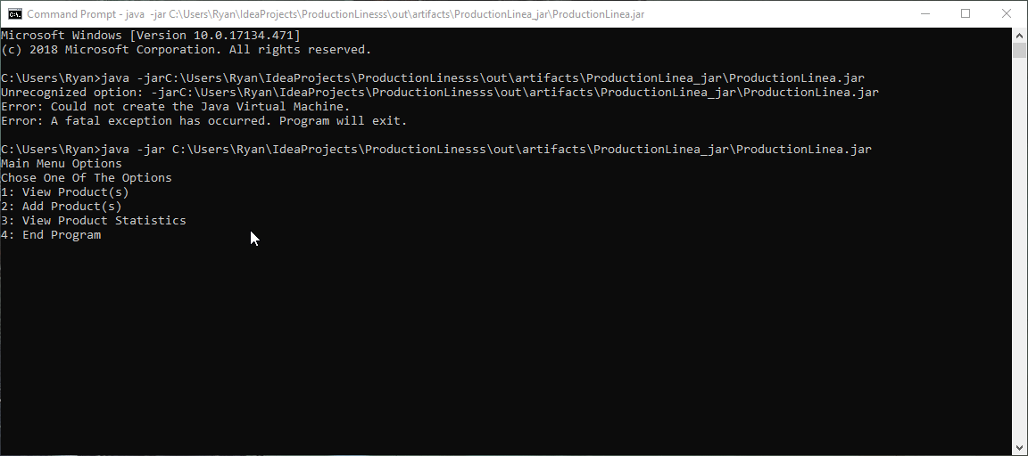 GitHub - rmmcguire7633/ProductionLine
