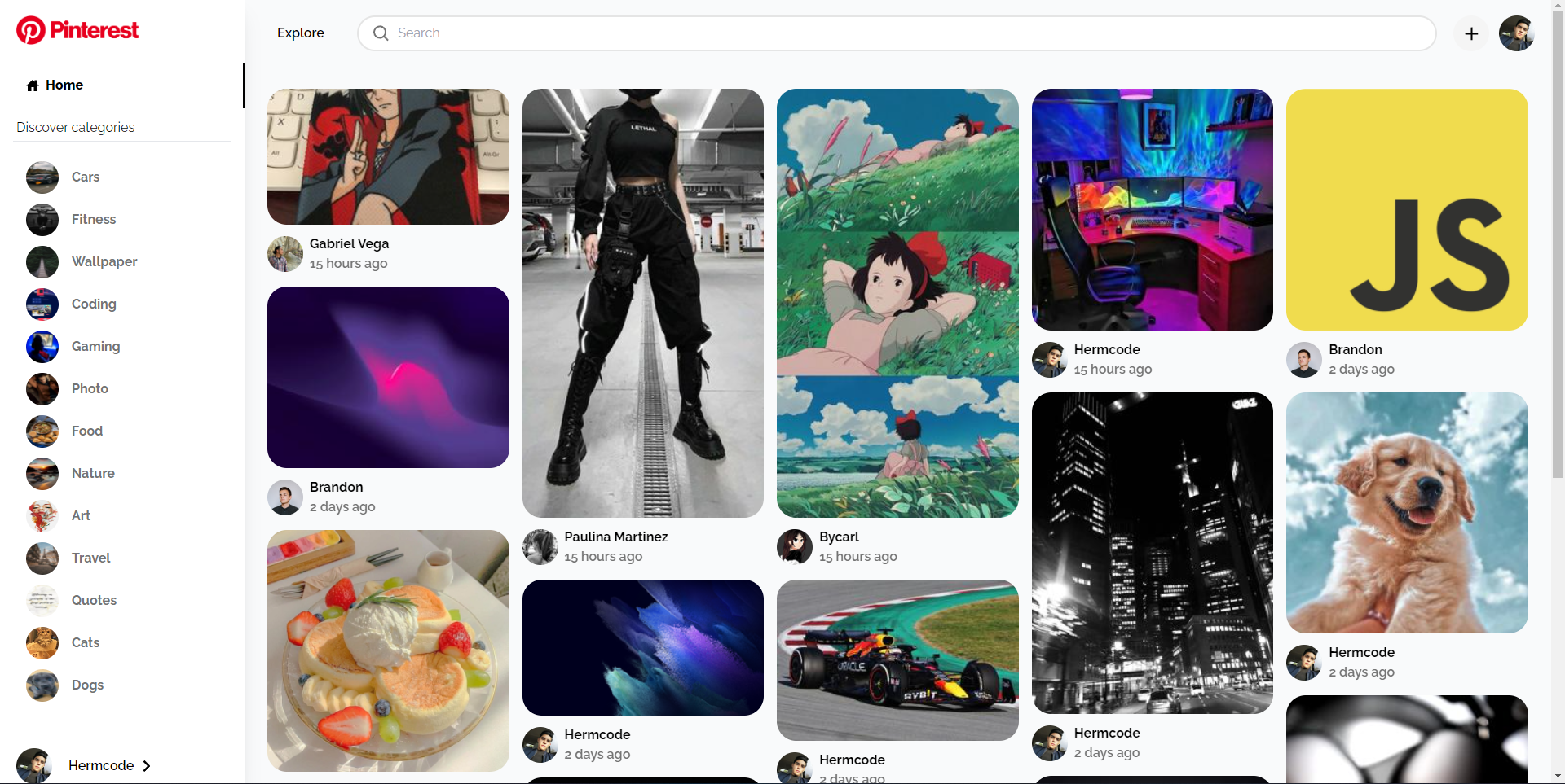 GitHub - hermcode/pinterest-clone: Hi there! In this project I decided ...