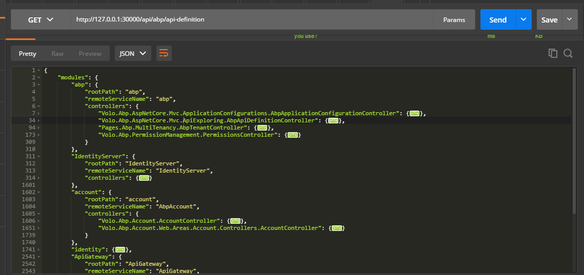A problem with dynamic api when integrating with Ocelot · Issue #2415 · abpframework/abp · GitHub