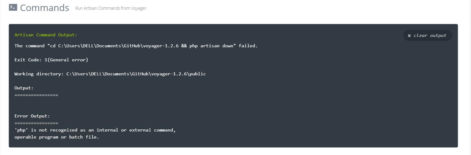 [BUG] all commands in COMPASS is not working · Issue #4275 · thedevdojo ...