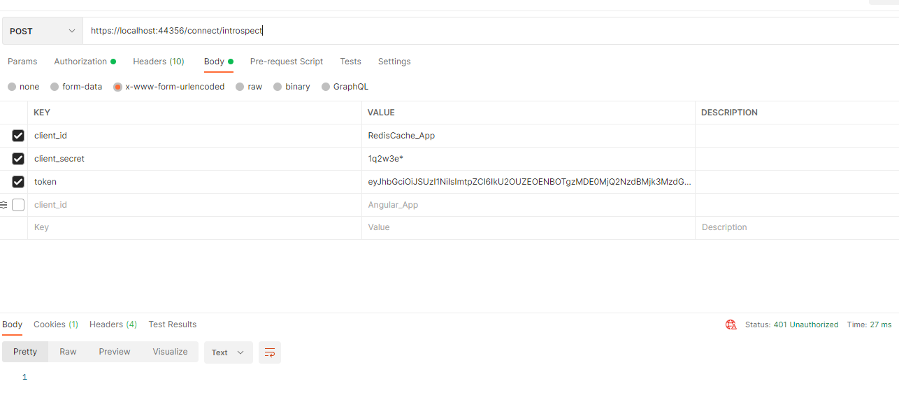 Identity Server "/connect/introspect" not working · Issue #12394 · abpframework/abp · GitHub