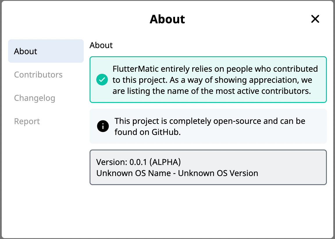 OS name and version is unknown in mac M1 · Issue #40 · FlutterMatic/desktop · GitHub