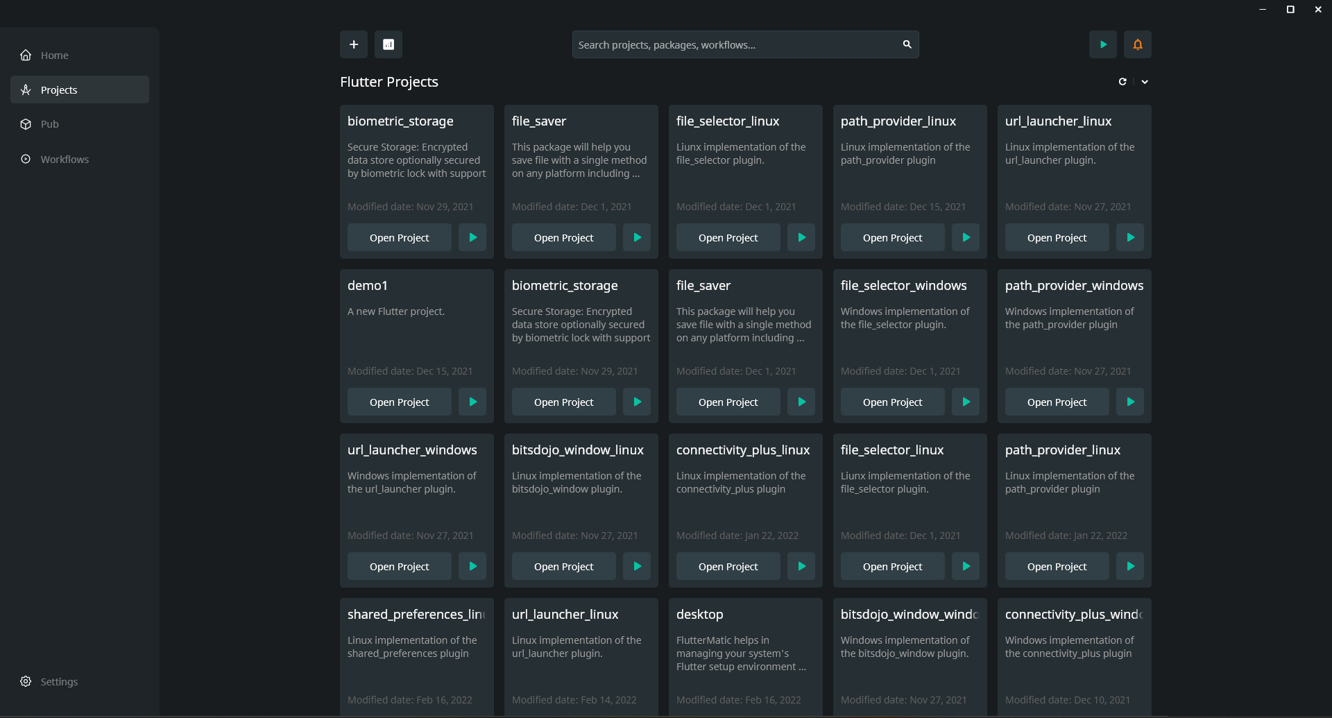 [🐛] App fetches `ephemeral` folder projects too · Issue #63 · FlutterMatic/desktop · GitHub