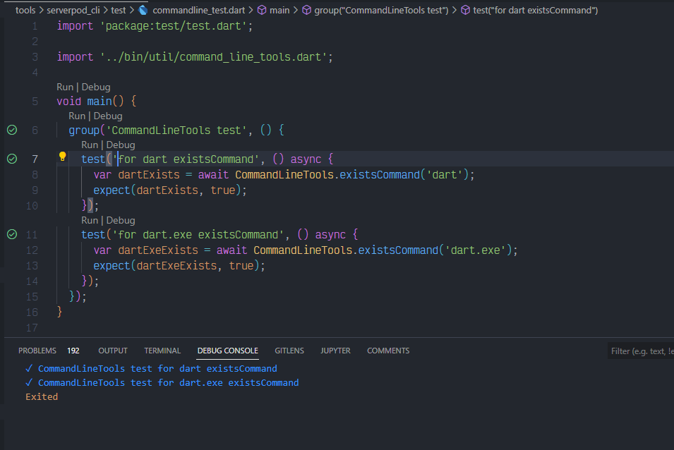 fix: `Failed to run serverpod. You need to have dart installed and in ...
