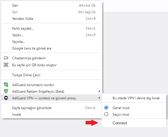 Add "Connect" and "Disconnect" for context menu · Issue #37 · AdguardTeam/AdGuardVPNExtension ...