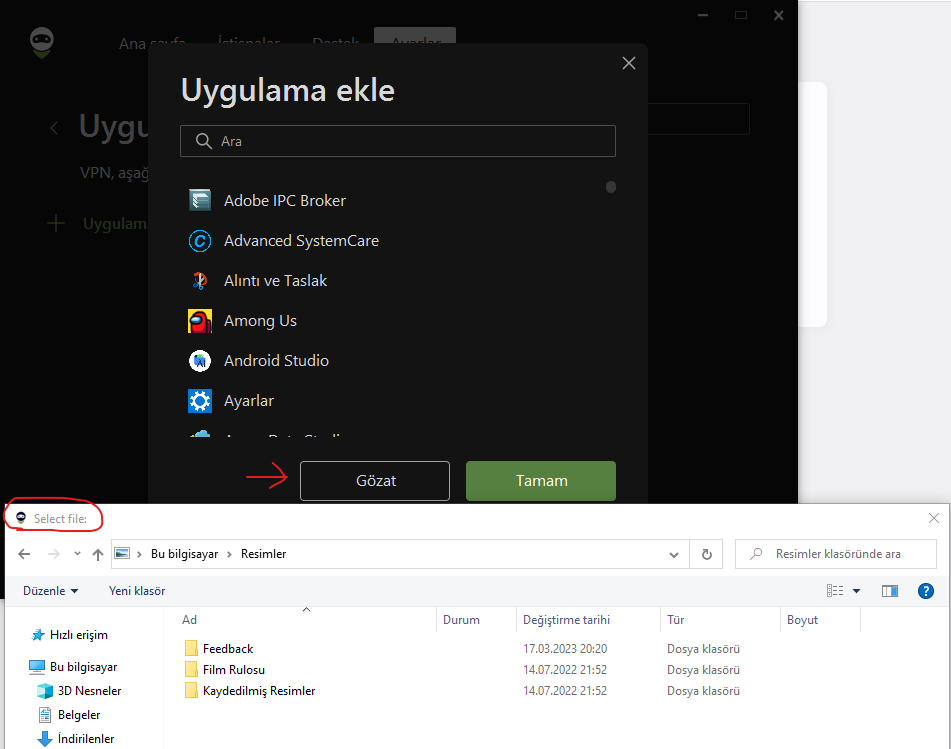 Missing string in browse app popup in Apps exclusions · Issue #423 · AdguardTeam ...