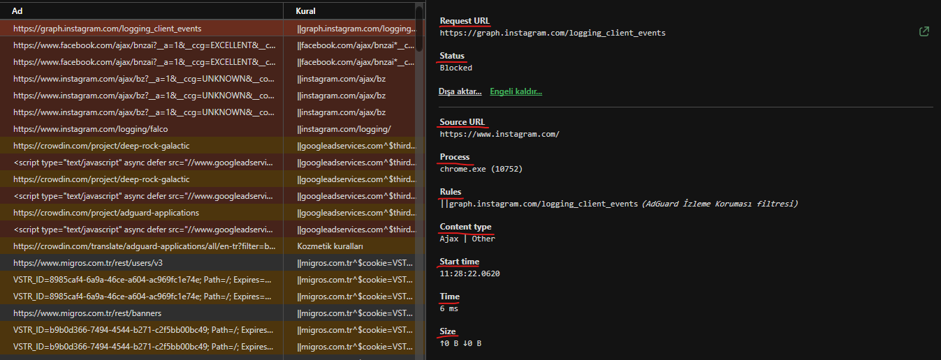 There're missing strings from the Filtering log in Crowdin · Issue #4825 · AdguardTeam ...