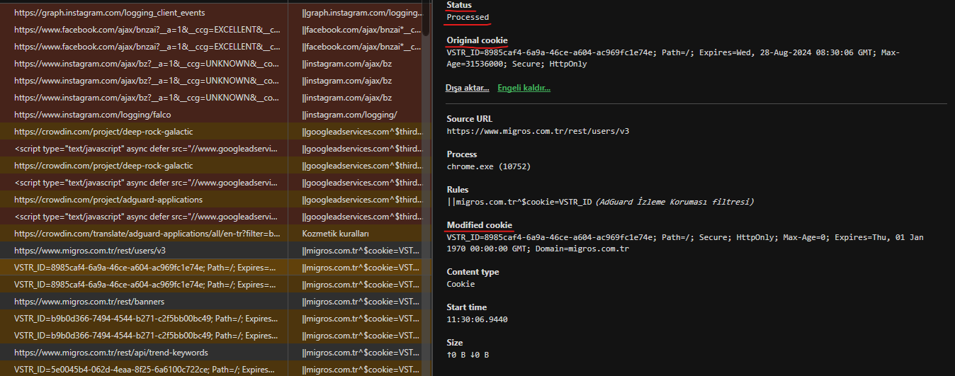 There're missing strings from the Filtering log in Crowdin · Issue #4825 · AdguardTeam ...