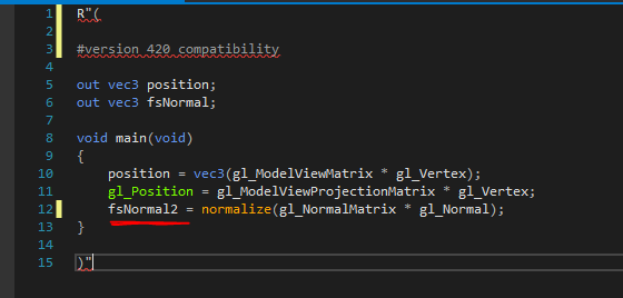 Using Raw string literal breaks GLSL highlighting. · Issue #35 · danielscherzer/GLSL · GitHub