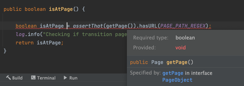 Question Assertthat Should Return A Boolean Value Instead Of Void · Issue 1060 · Microsoft 