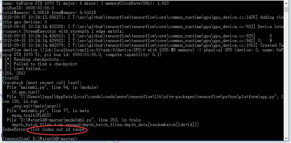 IndexError: list index out of range · Issue #3 · kskin/WaterGAN · GitHub