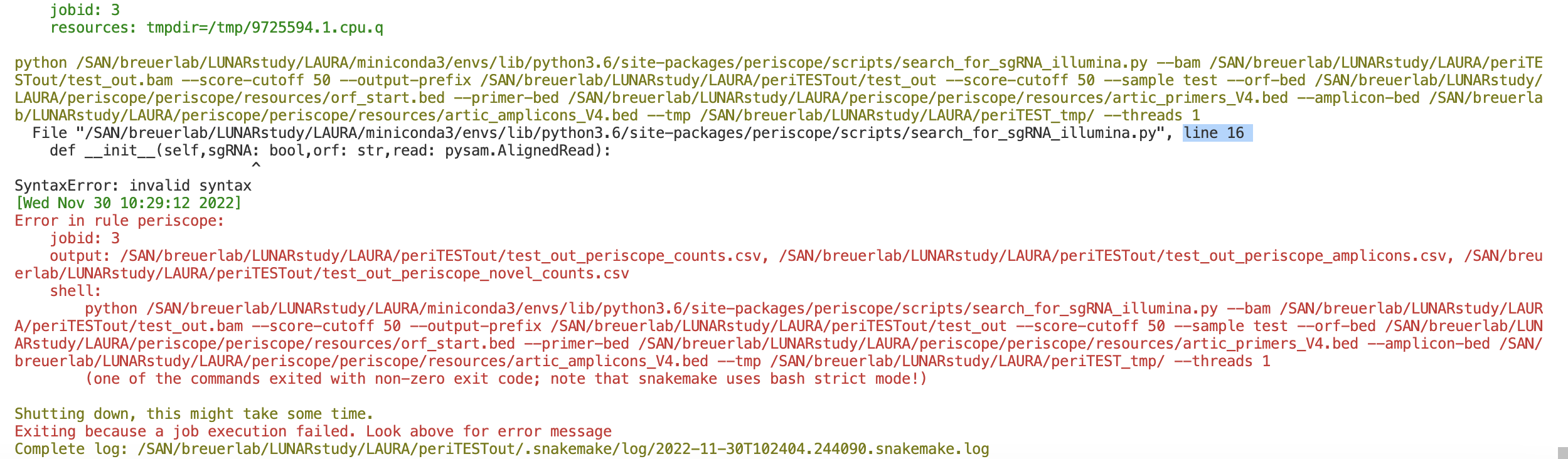 error line 16 in search_for_sgRNA_illumina.py · Issue #47 · sheffield-bioinformatics-core ...