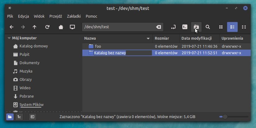 Contextual creating of new folders · Issue #2176 · linuxmint/nemo · GitHub