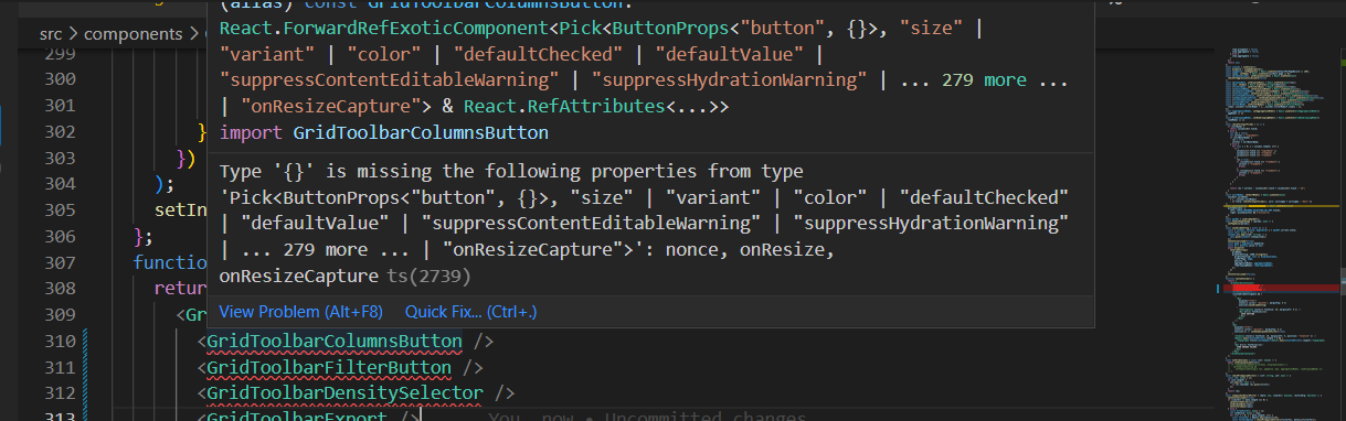 CustomToolbar give an error Reopen · Issue #7572 · mui/mui-x · GitHub