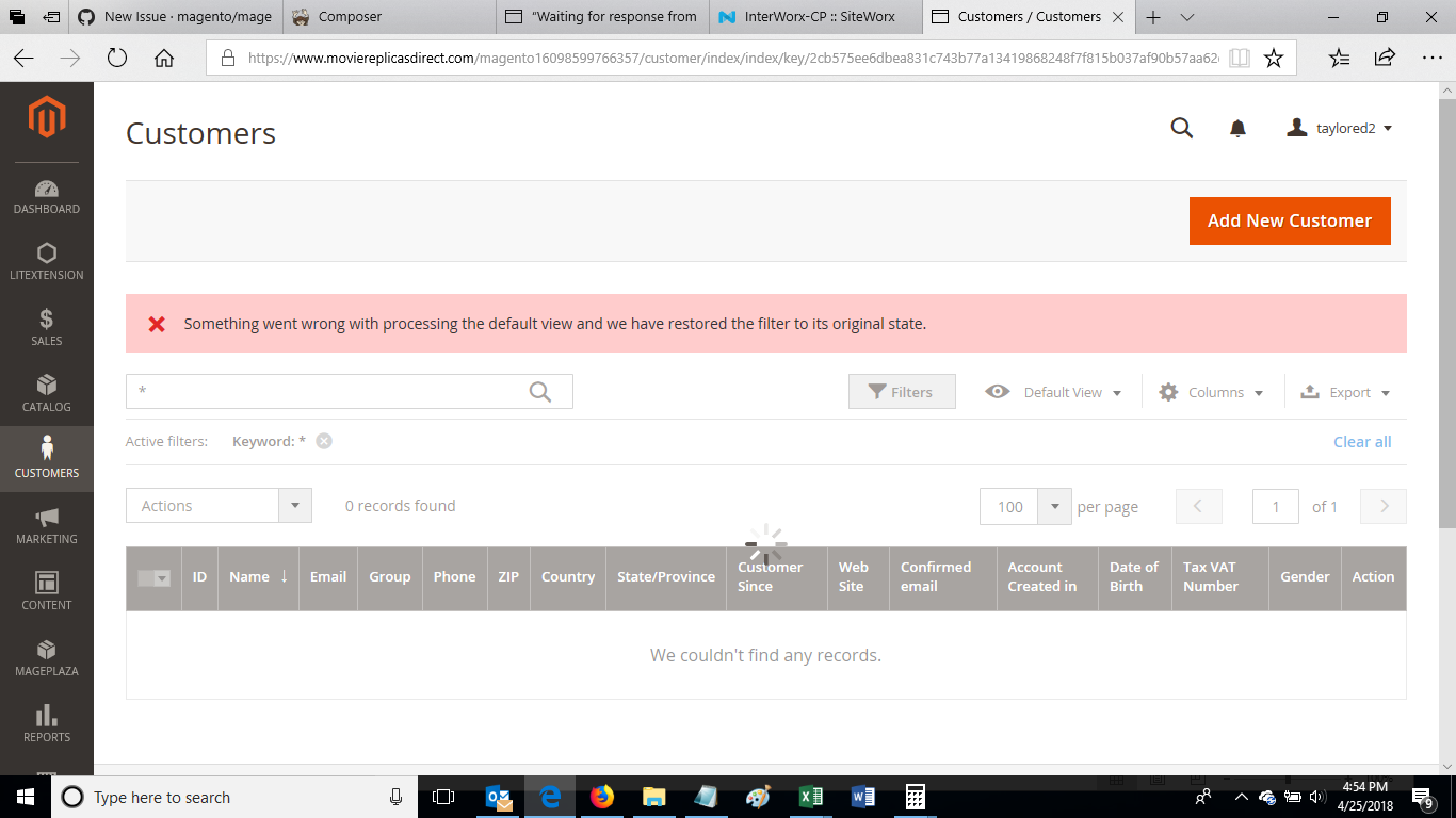 Adding an * to do a customer search. · Issue #14855 · magento/magento2 · GitHub