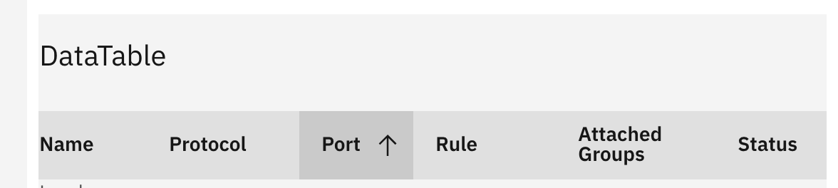 Datatable sortable header icons should have options to always be visible and display before ...