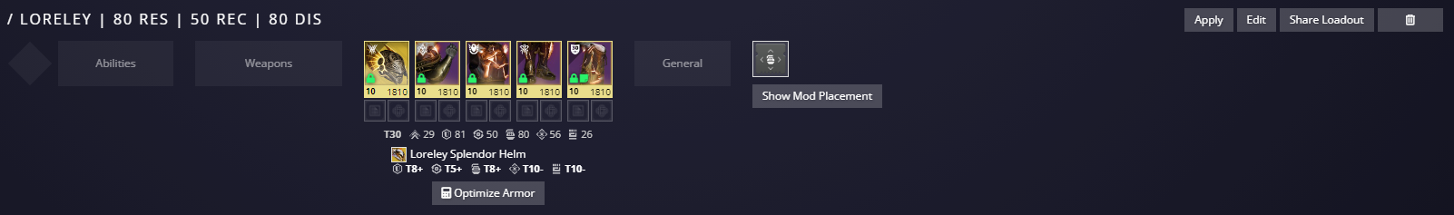 "Matching Loadouts" includes loadouts with no equipped items · Issue #9466 · DestinyItemManager ...