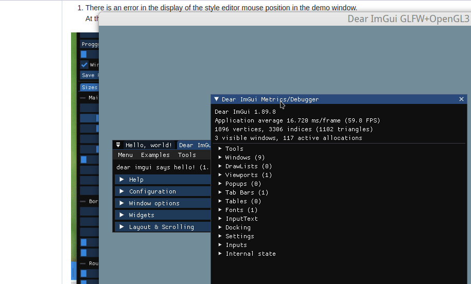 Linux About Dock Window And Menu Some Problems · Issue 6711 · Ocornutimgui · Github