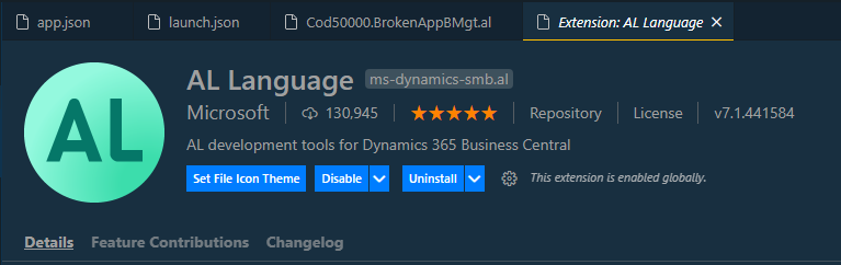 AL Language Extension 7.x Triggers Invalid Function ID Errors · Issue #6566 · microsoft/AL · GitHub