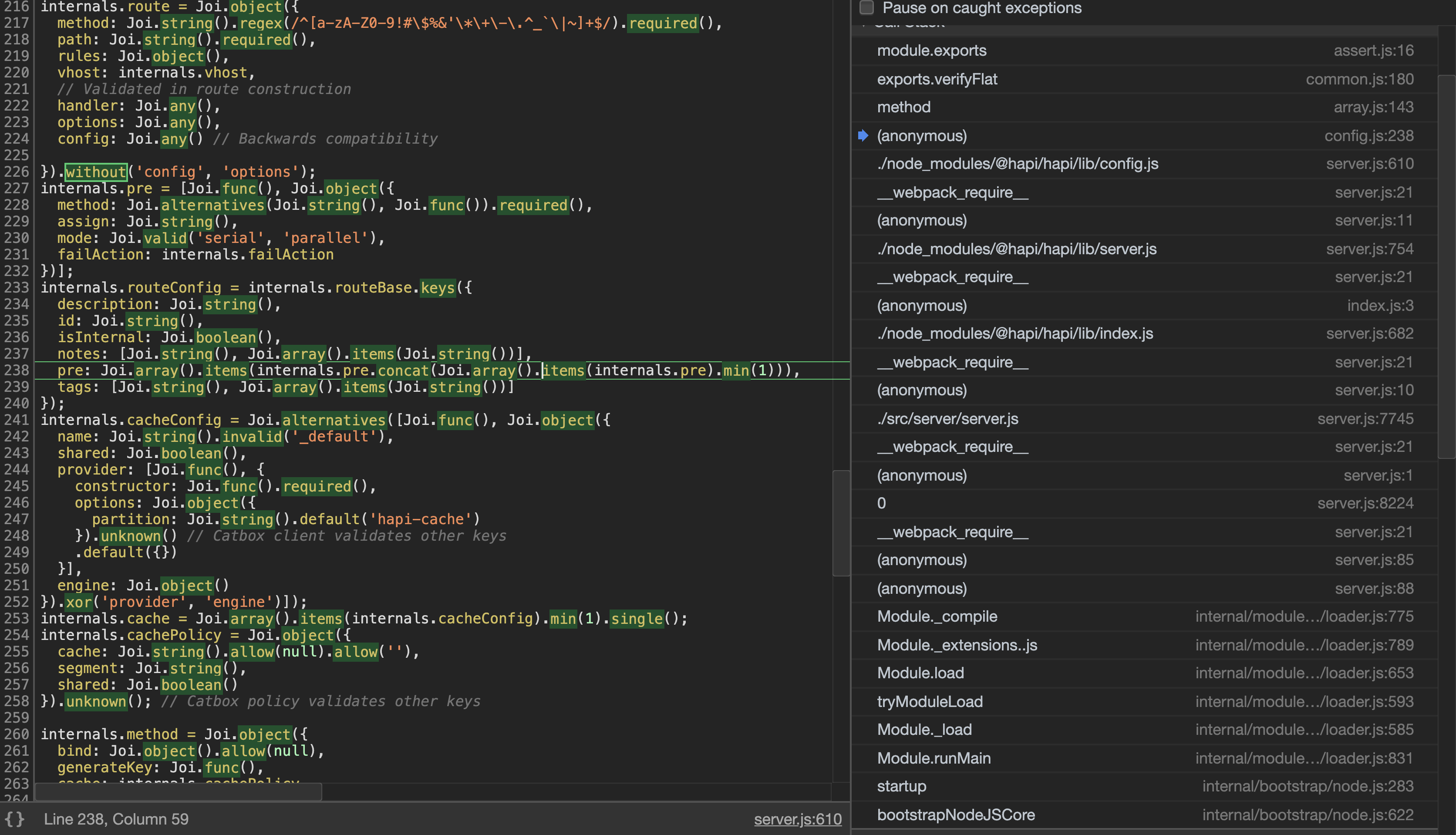 Error: Method no longer accepts array arguments: items at new module.exports (webpack:///./node ...