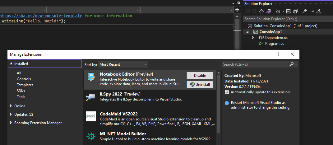 Item template did not install · Issue #1767 · dotnet/interactive · GitHub