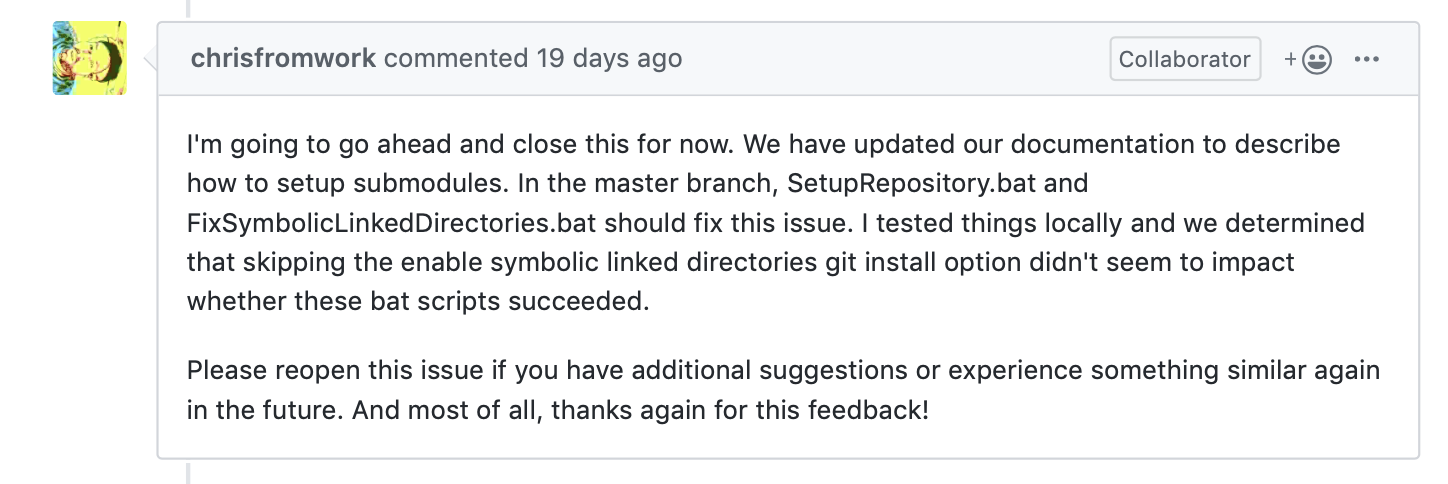 Symlink Setup Issue For Build 2019 Demo · Issue 189 · Microsoft