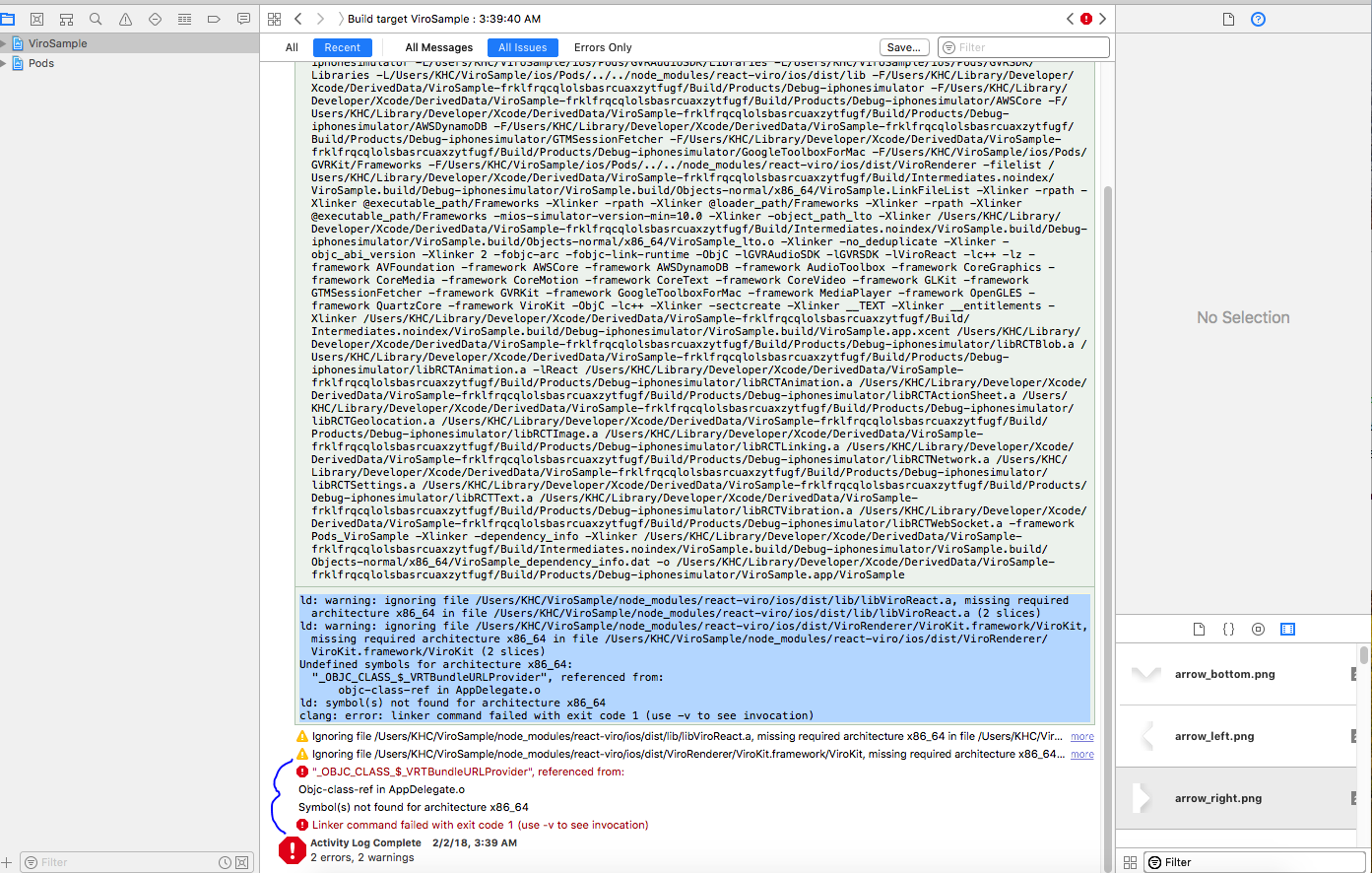 xCode build failed · Issue #87 · viromedia/viro · GitHub