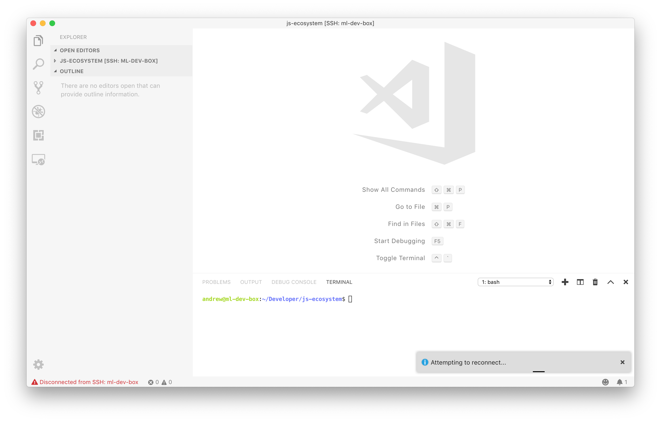 Stuck on "Attempting to reconnect…" after waking from sleep · Issue #122 · microsoft/vscode ...