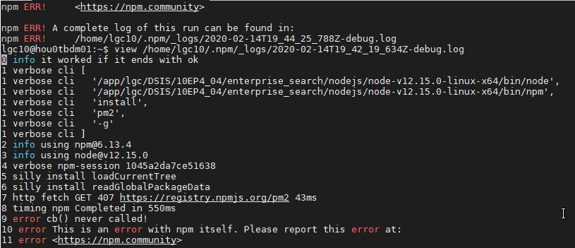 This is an error with npm itself. Please report this error · Issue #825 · npm/cli · GitHub