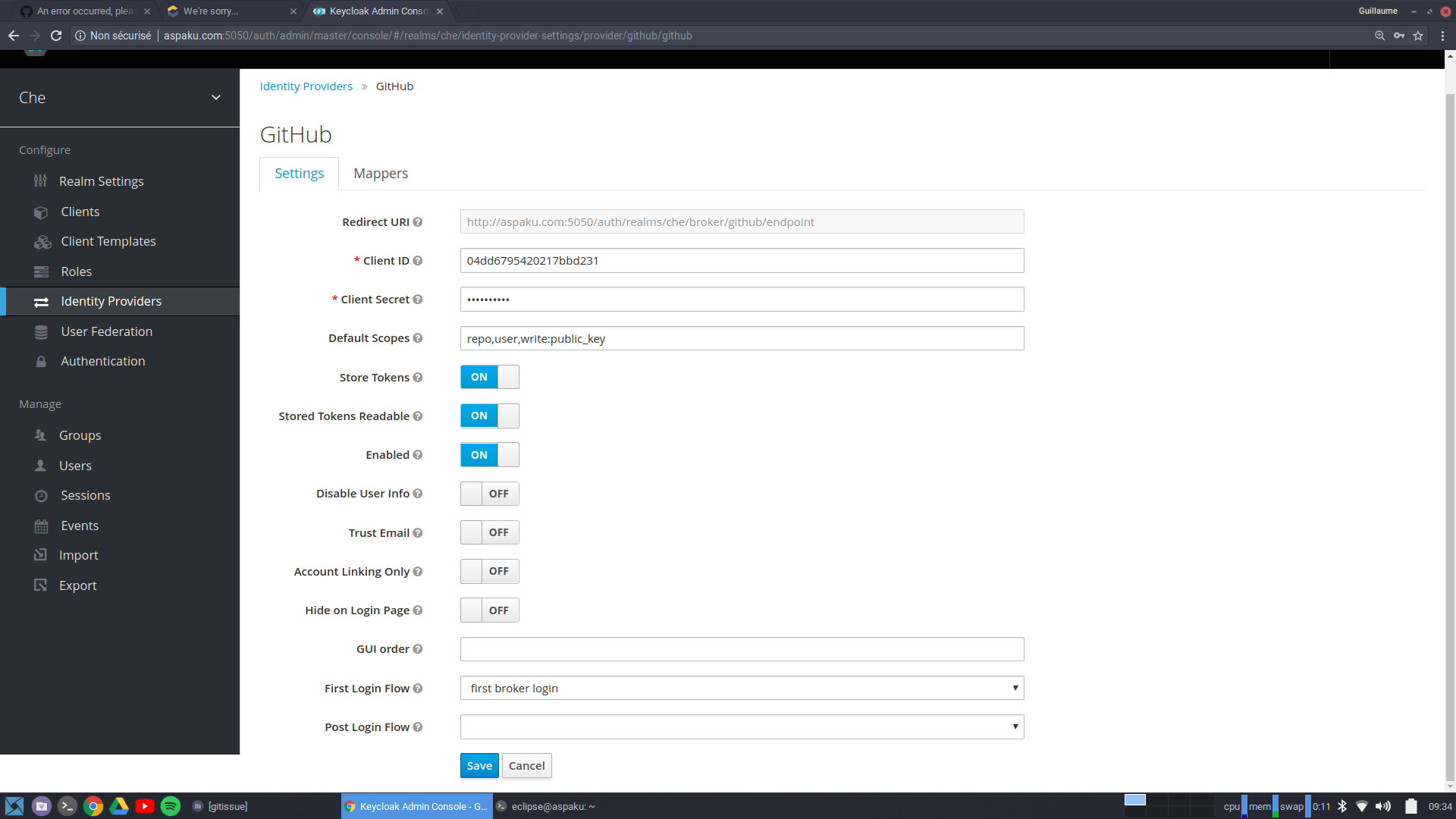 An error occurred, please login again through your application when using Github OAuth · Issue ...